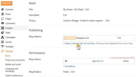 How to setup GoDaddy Domain Name to Blogger