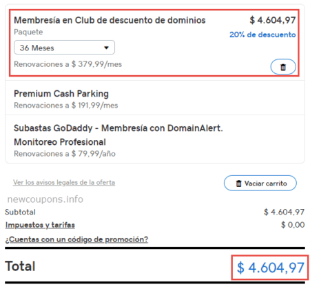 50% OFF GoDaddy Discount Domain Club Coupon December 2025