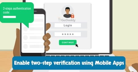 How Enable 2-step Verification using Mobile App at GoDaddy