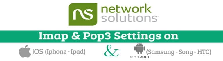 Network Solutions Imap & Pop3 Settings on Mobile Devices